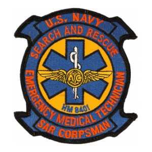 US Navy SAR EMT HM 8401 Patch | Flying Tigers Surplus
