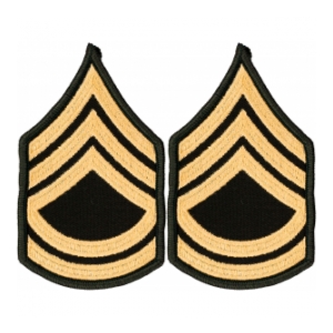 Army Sergeant First Class Chevron (Gold / Green) (Female) | Flying ...