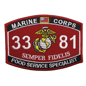 USMC MOS 3381 Food Service Specialist Patch | Flying Tigers Surplus