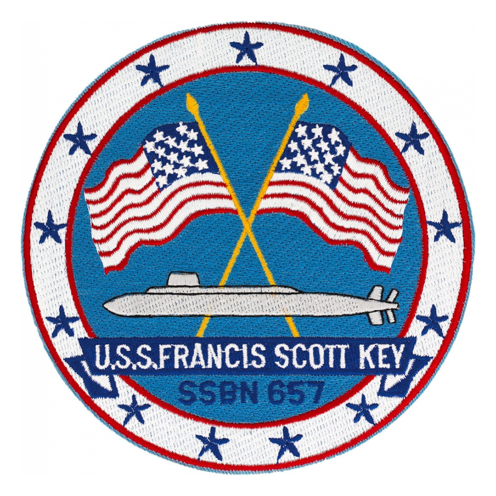 USS Francis Scott Key SSBN-657 Patch | Flying Tigers Surplus