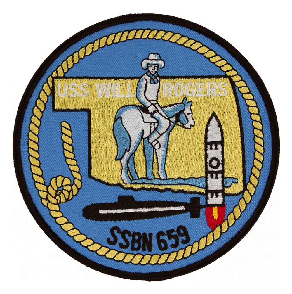USS Will Rogers SSBN-659 Patch | Flying Tigers Surplus