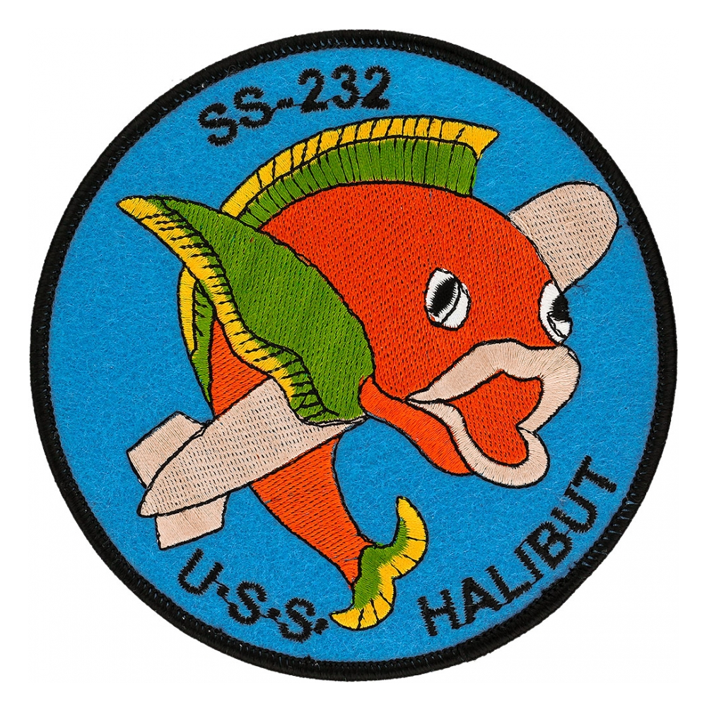 USS Halibut SS-232 Submarine Patch | Flying Tigers Surplus
