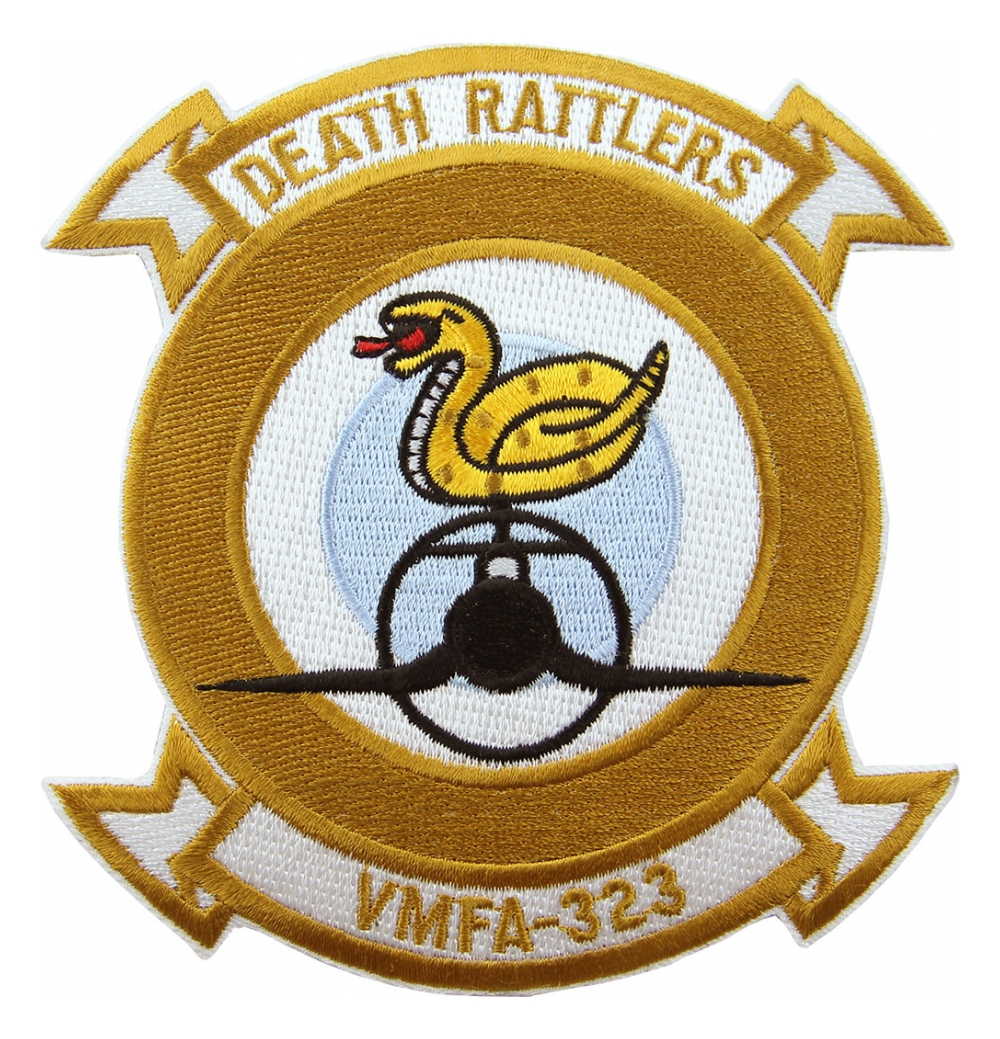 Marine Fighter Attack Squadron VMFA-323 Death Rattlers Patch | Flying Tigers Surplus