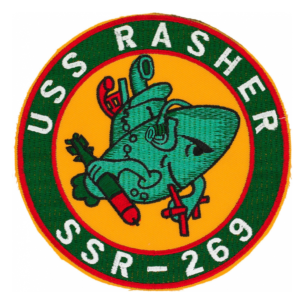 USS Rasher SSR-269 Patch | Flying Tigers Surplus