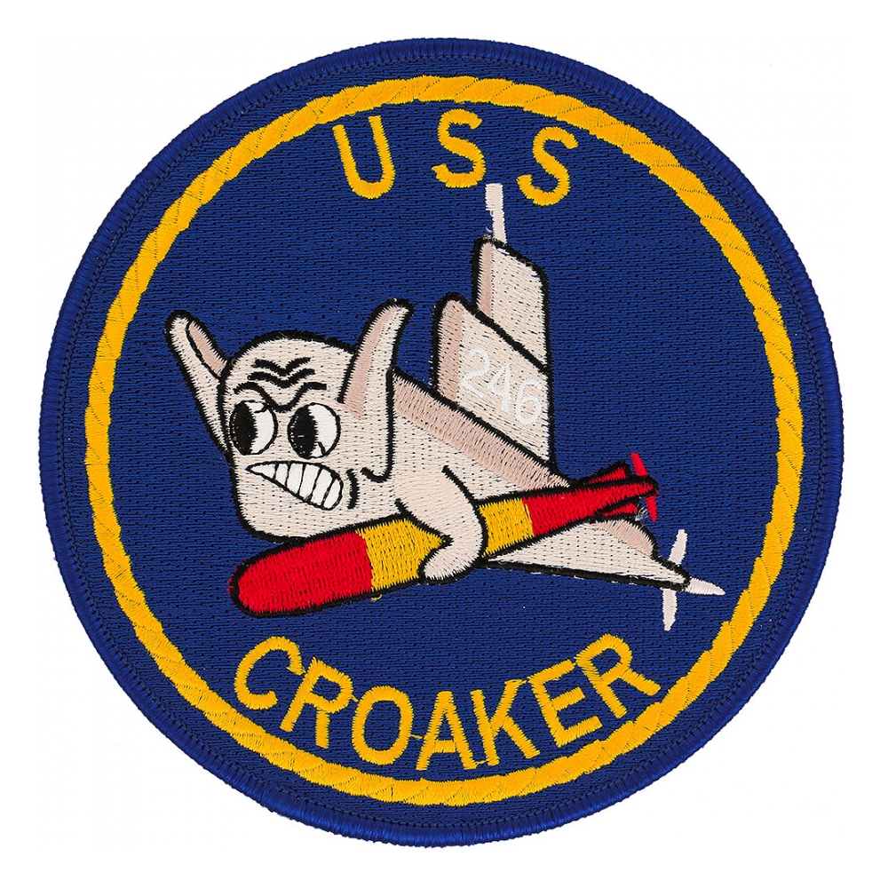 USS Croaker SS-246 Submarine Patch | Flying Tigers Surplus