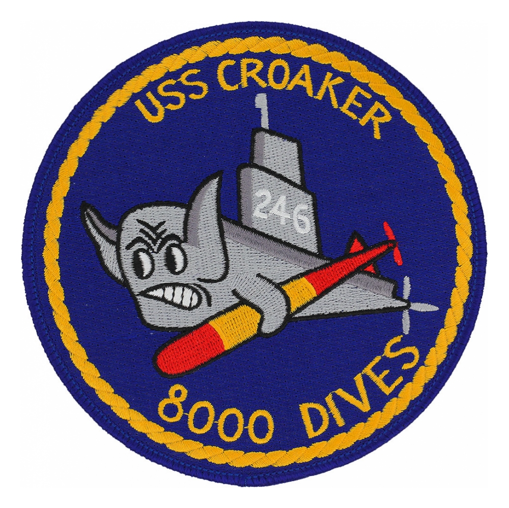 USS Croaker SS-246 Submarine Patch | Flying Tigers Surplus