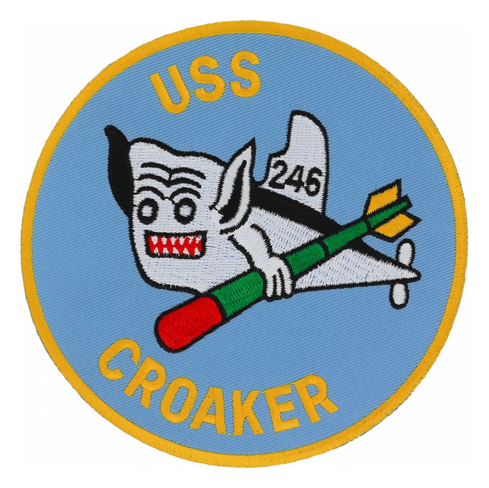 USS Croaker SS-246 Submarine Patch | Flying Tigers Surplus