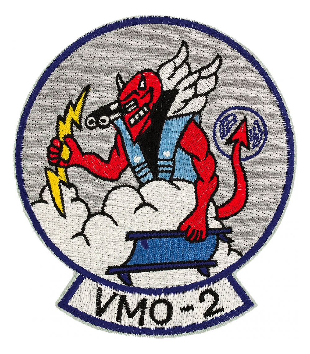 Marine Observation Squadron VMO-2 Patch (Devil) | Flying Tigers Surplus