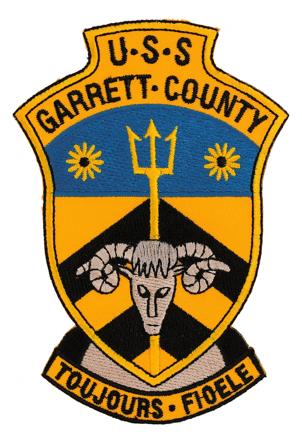USS Garrett County LST-786 Ship Patch | Flying Tigers Surplus
