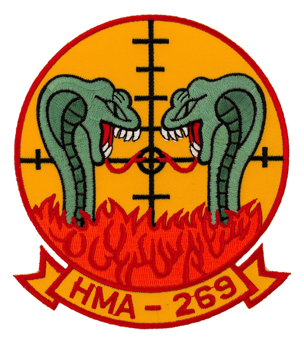Marine Attack Helicopter Squadron HMA-269 Patch | Flying Tigers Surplus