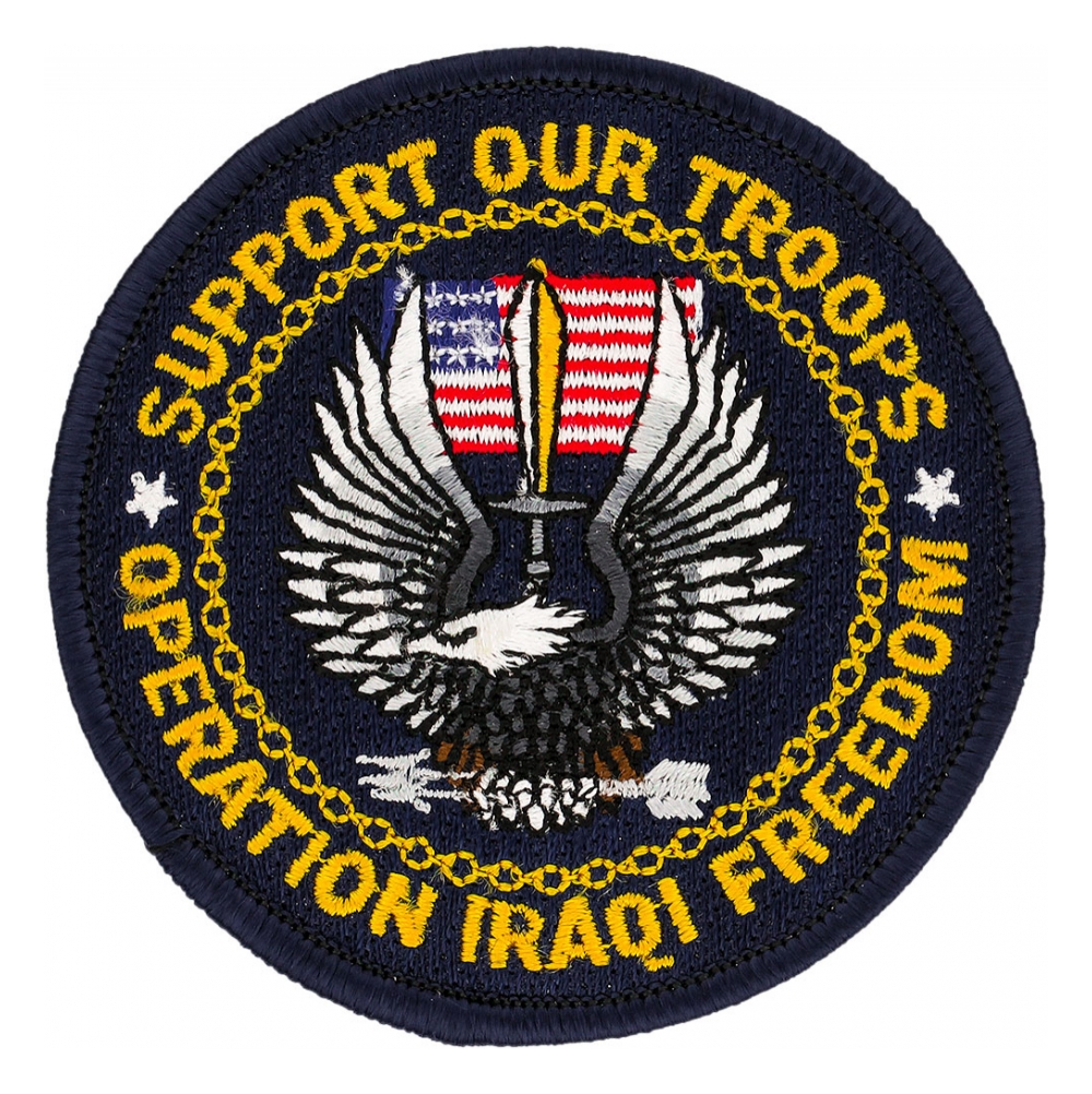 Operation Iraqi Freedom Support Our Troops Patch | Flying Tigers Surplus