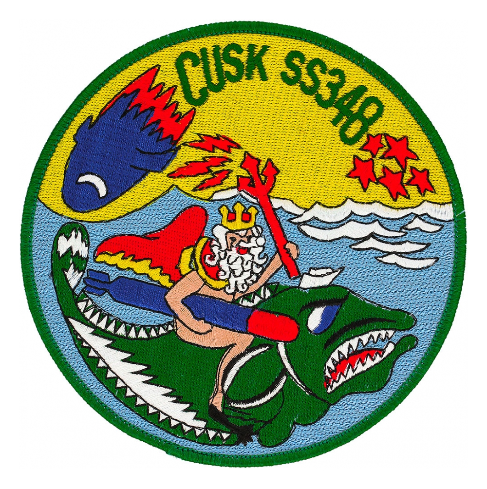 USS Cusk SS-348 Patch | Flying Tigers Surplus