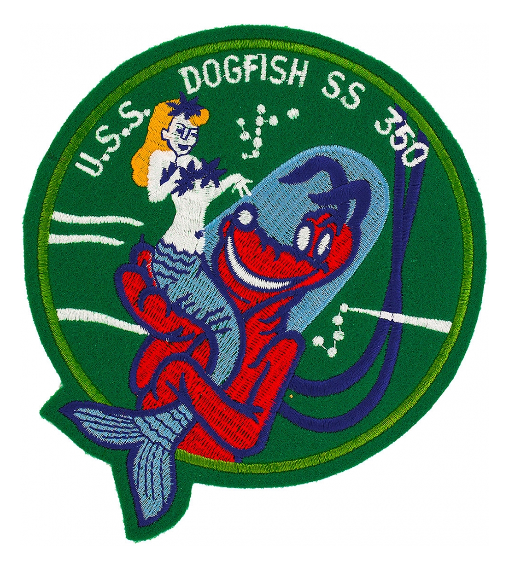 USS Dog Fish SS-350 Patch | Flying Tigers Surplus