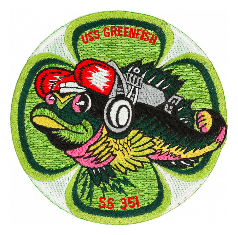USS Green Fish SS-351 Patch | Flying Tigers Surplus