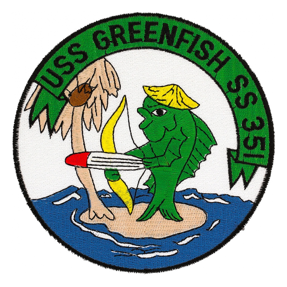 USS Green Fish SS-351 Patch | Flying Tigers Surplus