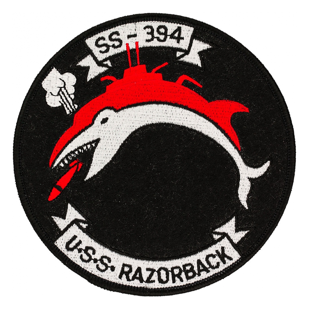 USS Razorback SS-394 Patch | Flying Tigers Surplus