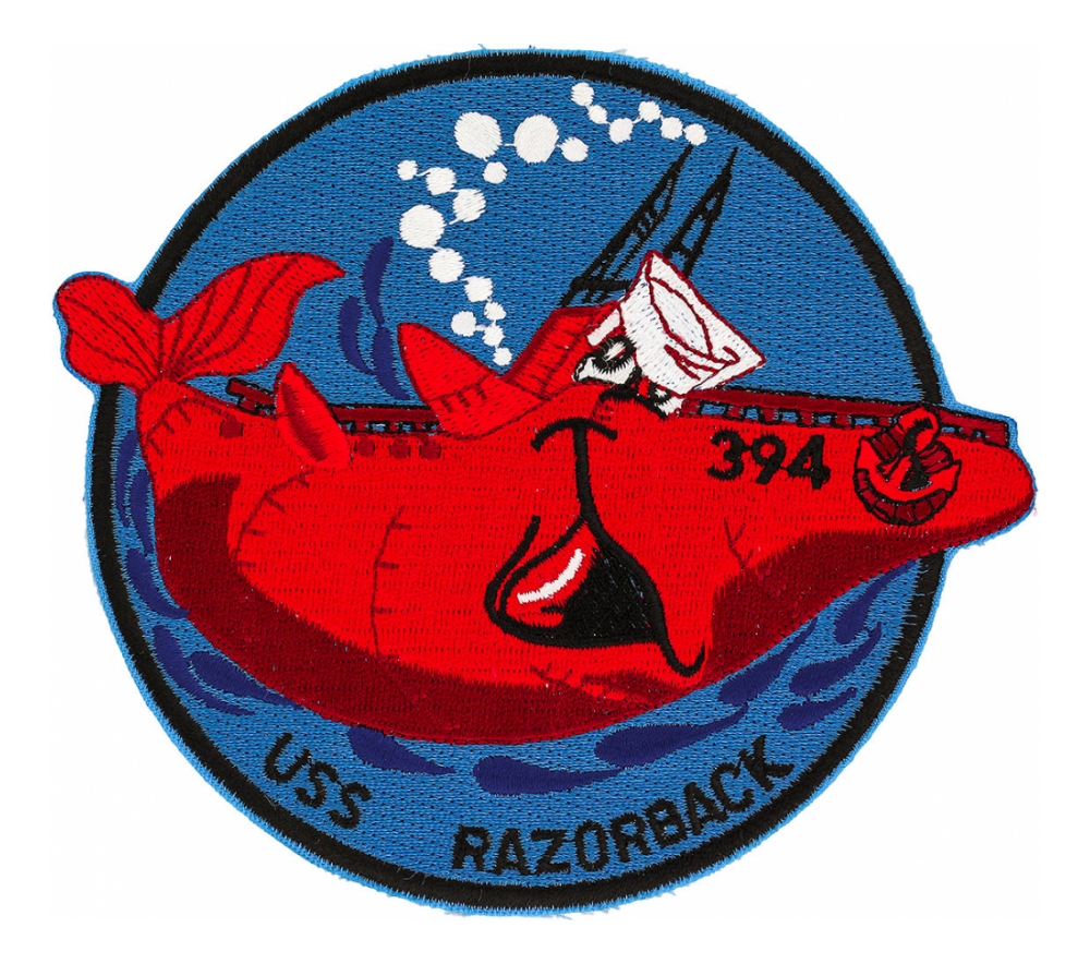 USS Razorback SS-394 Patch | Flying Tigers Surplus