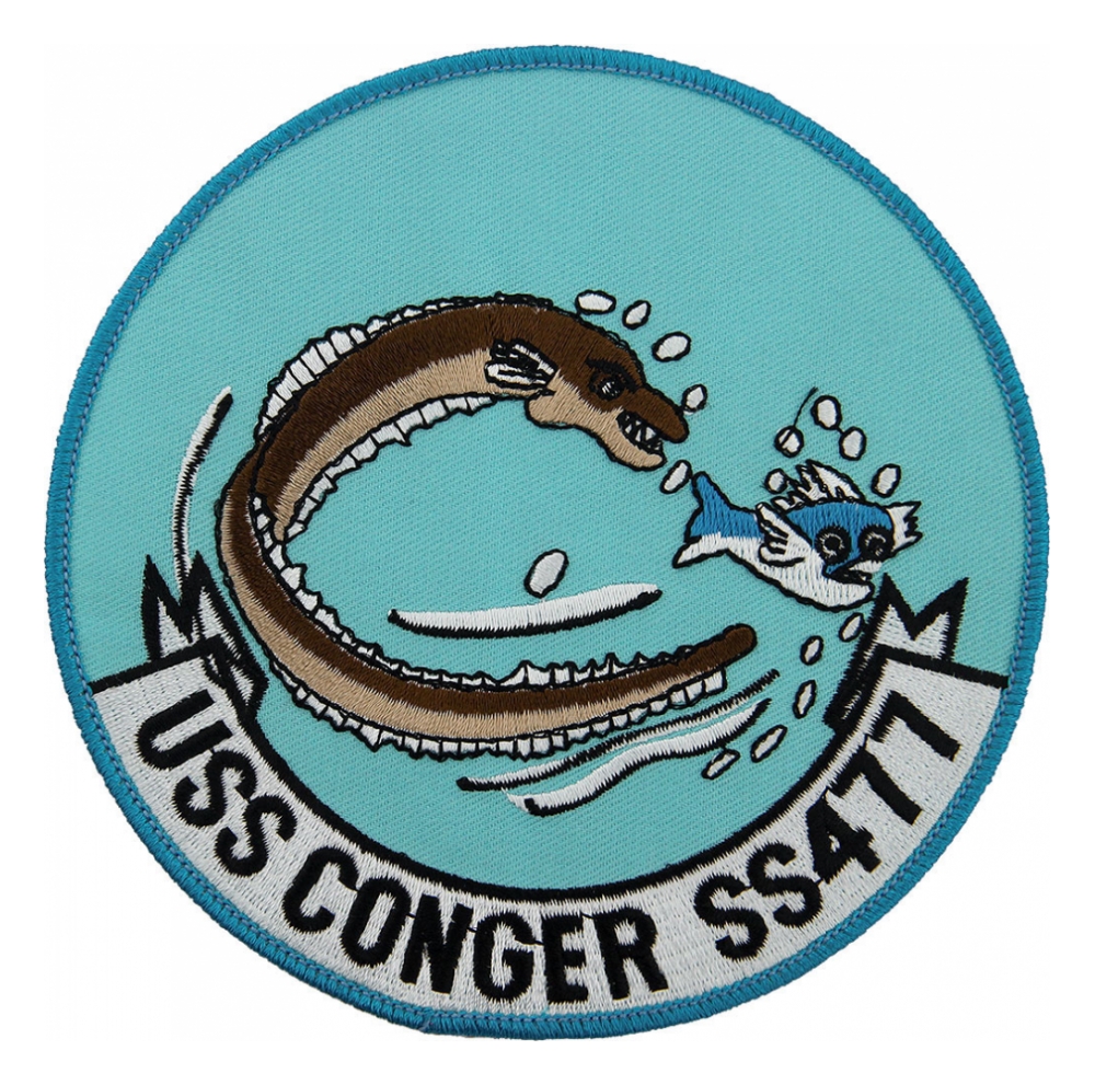 USS Conger SS-477B Eel and Fish Submarine Patch | Flying Tigers Surplus