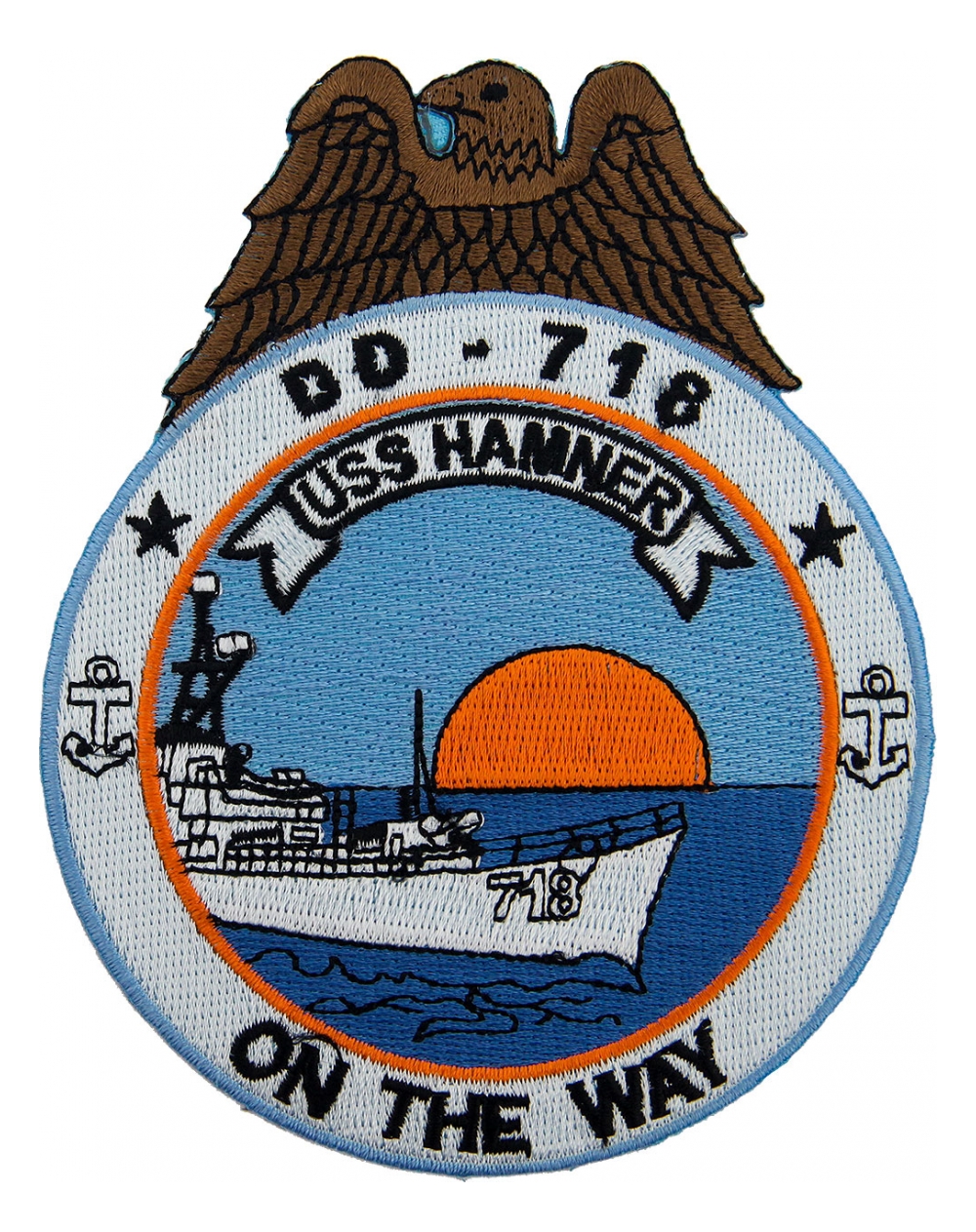USS Hamner DD-718 Ship Patch | Flying Tigers Surplus