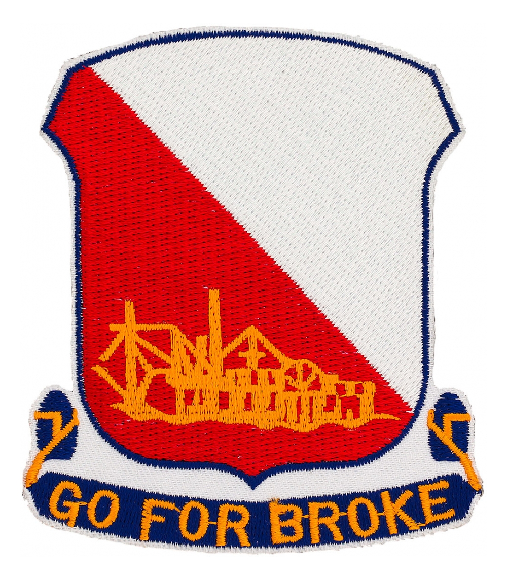 Army 442nd Infantry Regiment White and Red Patch | Flying Tigers Surplus