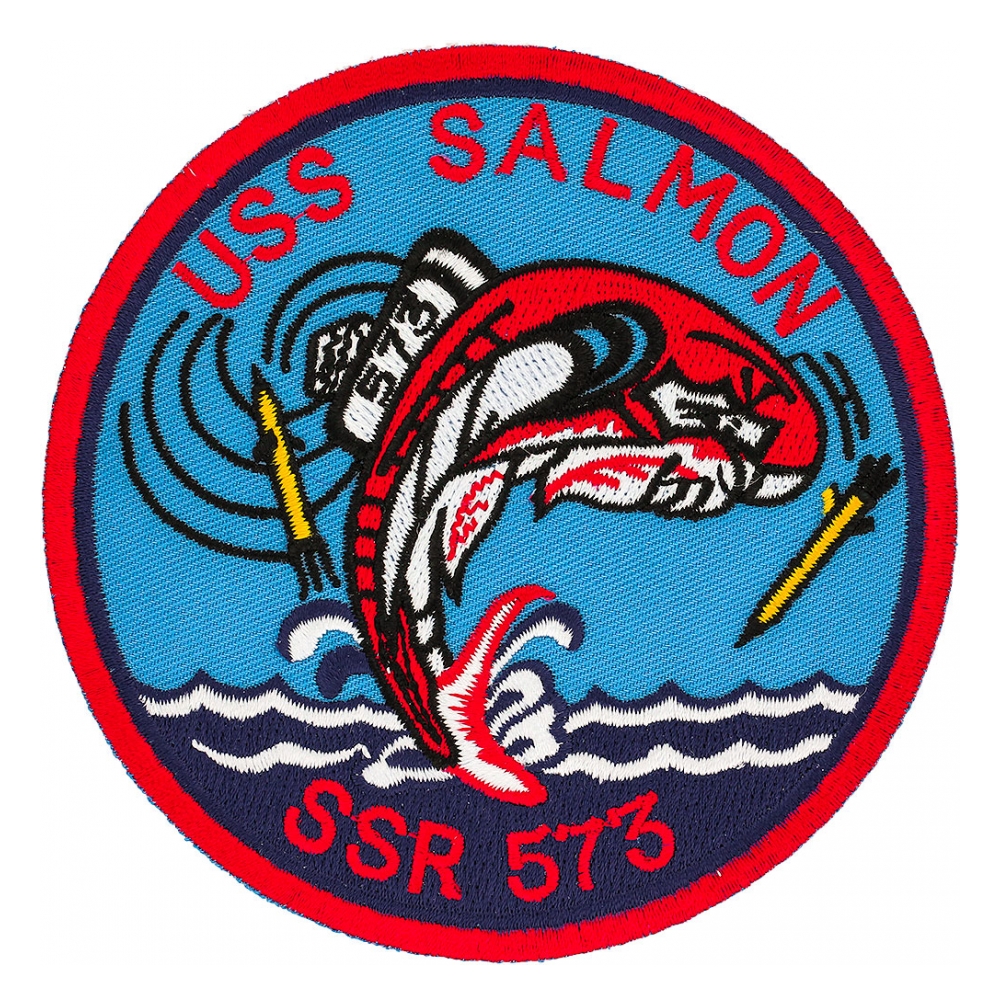 USS Salmon SSR-573 Patch | Flying Tigers Surplus