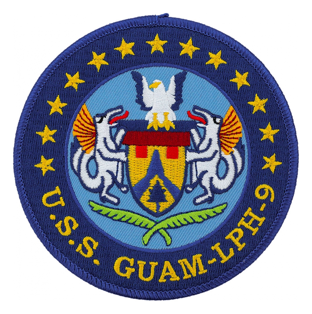 USS Guam LPH-9 Ship Patch | Flying Tigers Surplus