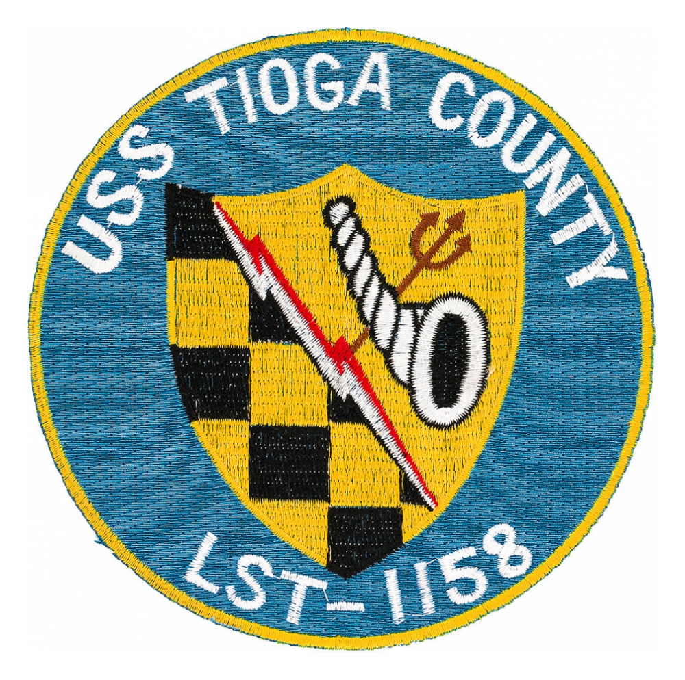 USS Tioga County LST-1158 Ship Patch | Flying Tigers Surplus