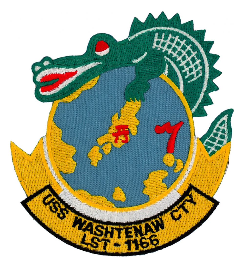 USS Washtenaw County LST-1166 Ship Patch | Flying Tigers Surplus