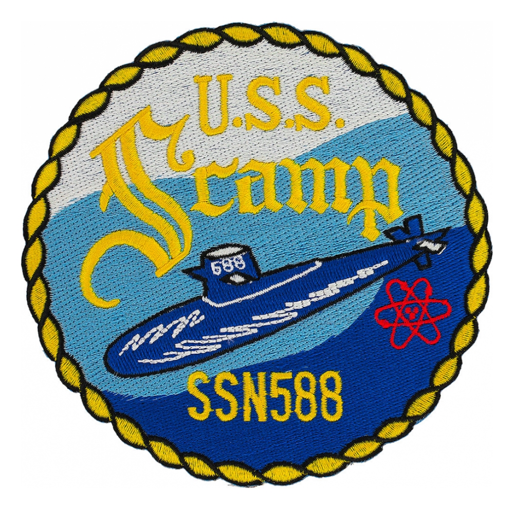 USS Scamp SSN-588 Patch | Flying Tigers Surplus