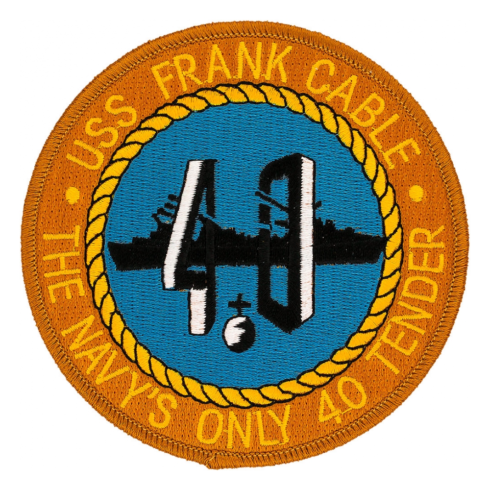 USS Frank Cable AS-40 Patch | Flying Tigers Surplus