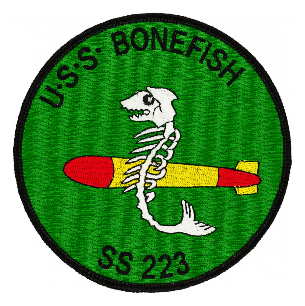USS Bone Fish SS-223 Submarine Patch | Flying Tigers Surplus