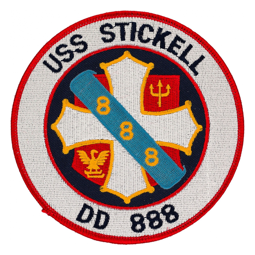 USS Stickell DD-888 Ship Patch | Flying Tigers Surplus