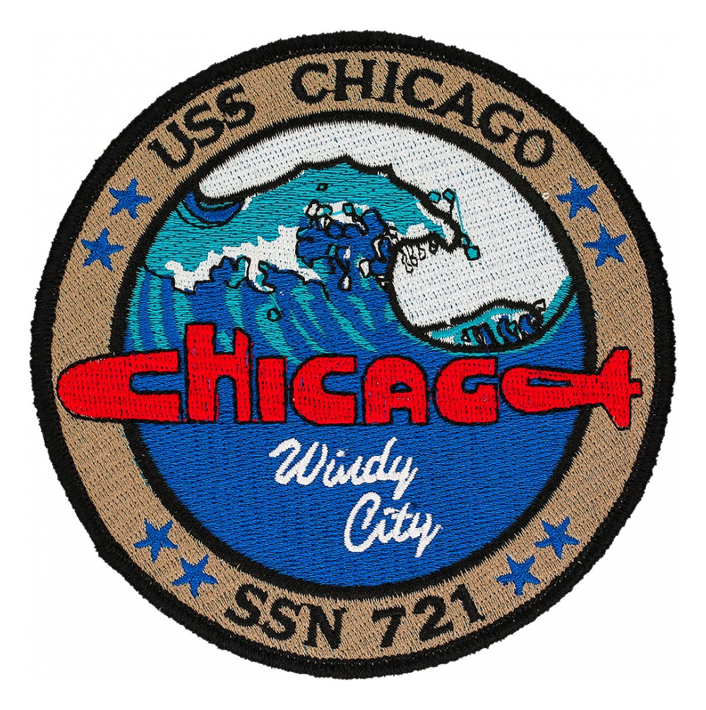 USS Chicago SSN-721 Patch | Flying Tigers Surplus