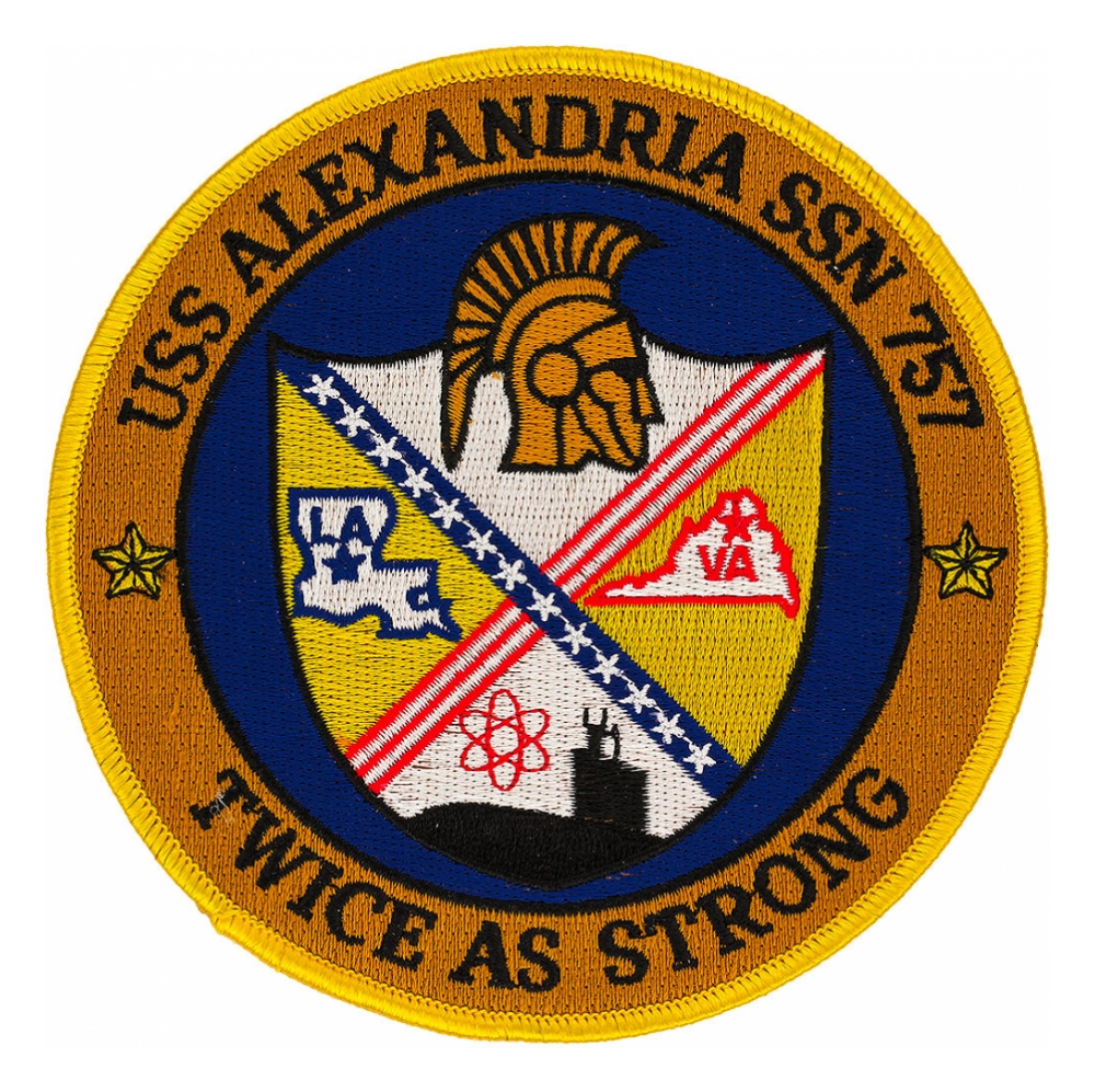 USS Alexandria SSN-757 Patch | Flying Tigers Surplus