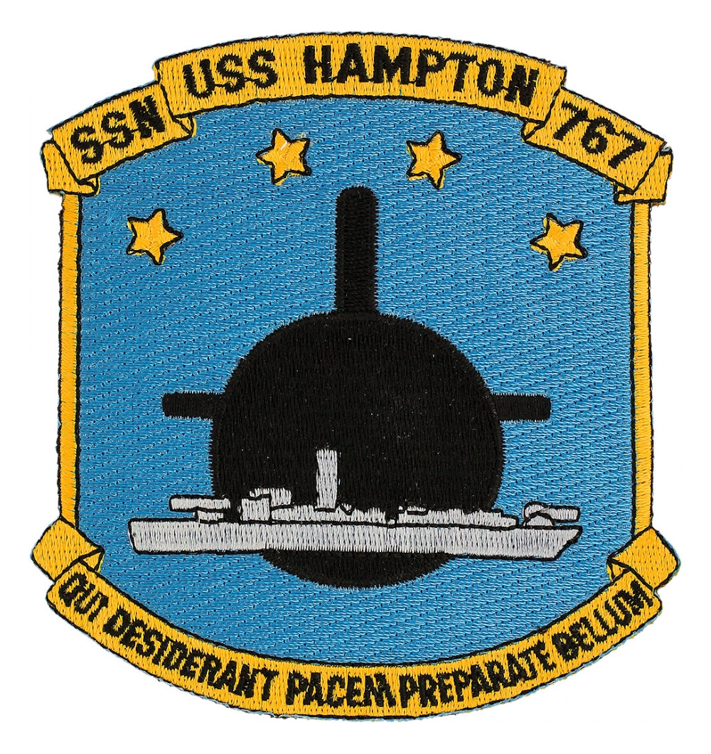 USS Hampton SSN-767 Patch | Flying Tigers Surplus