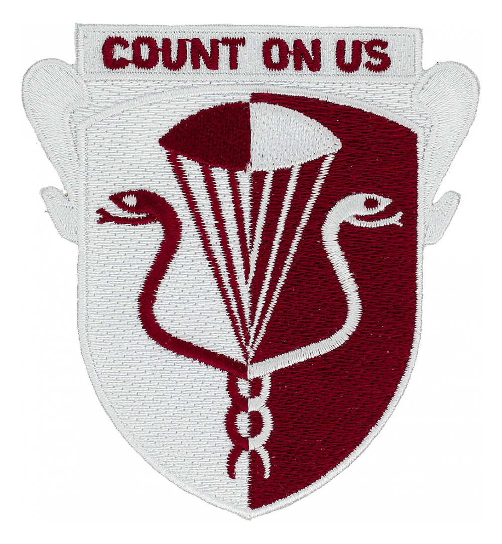 11th Medical Battalion (Airborne) Count On Us Patch | Flying Tigers Surplus