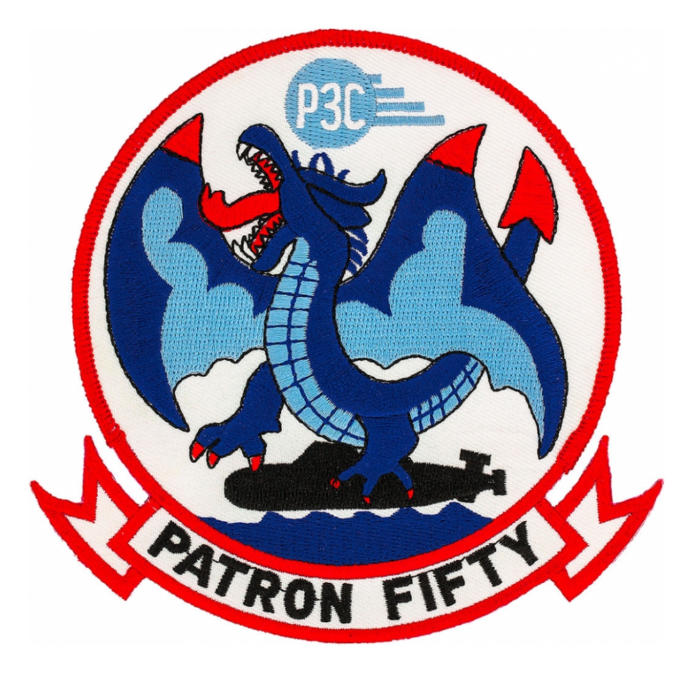 Navy Patrol Squadron VP-50 Patron Fifty P3C Patch | Flying Tigers Surplus