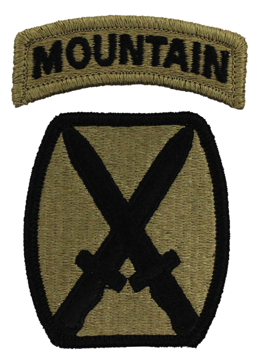 10th Mountain Division with Tab Scorpion / OCP Patch With Hook Fastener | Flying Tigers Surplus