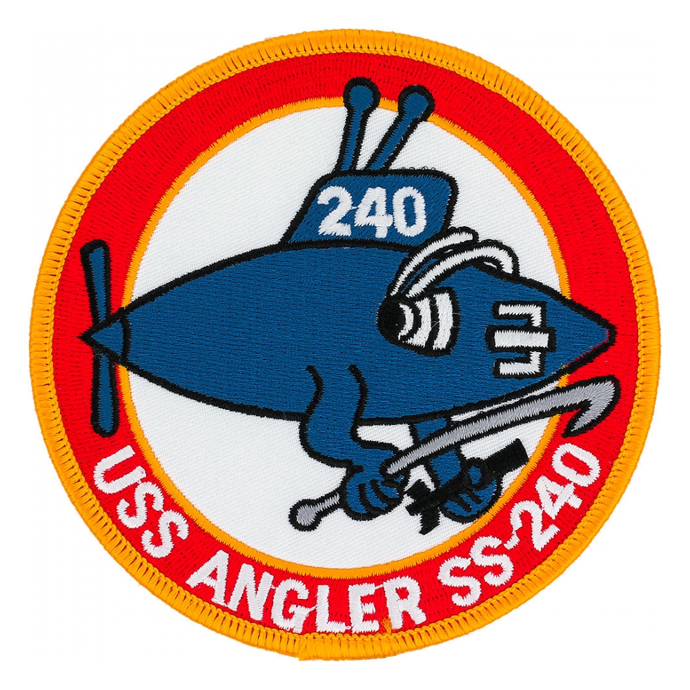 USS Angler SSK-240 Patch | Flying Tigers Surplus