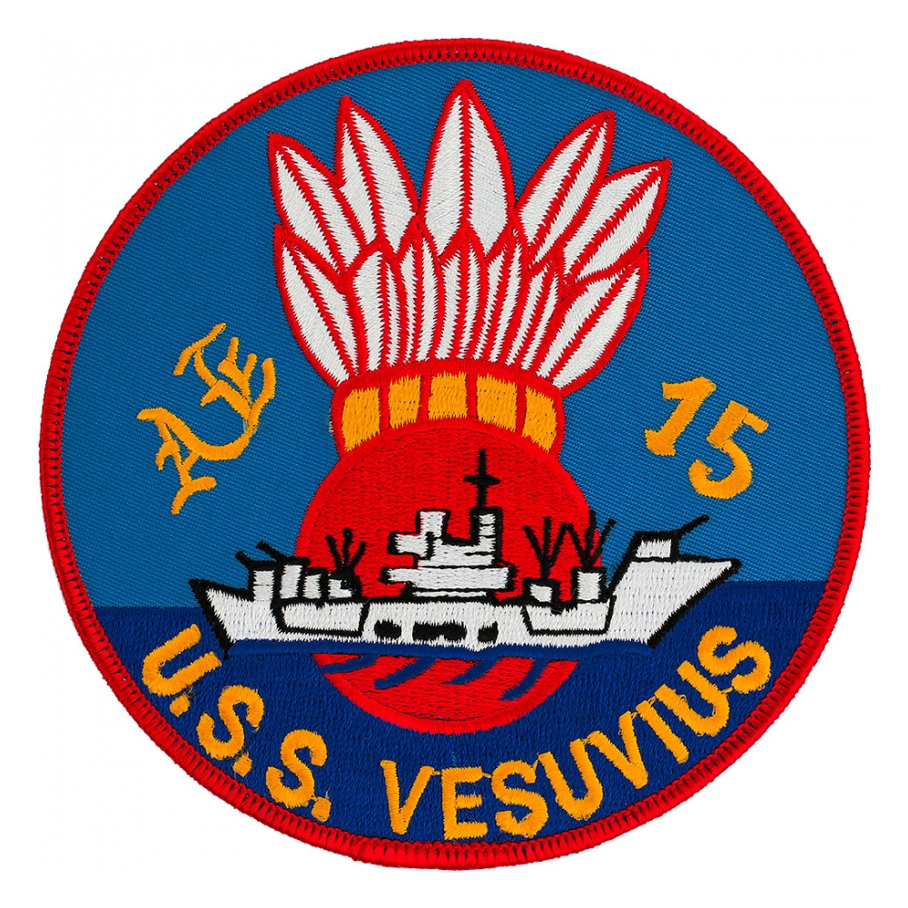 USS Vesuvius AE-15 Ship Patch | Flying Tigers Surplus