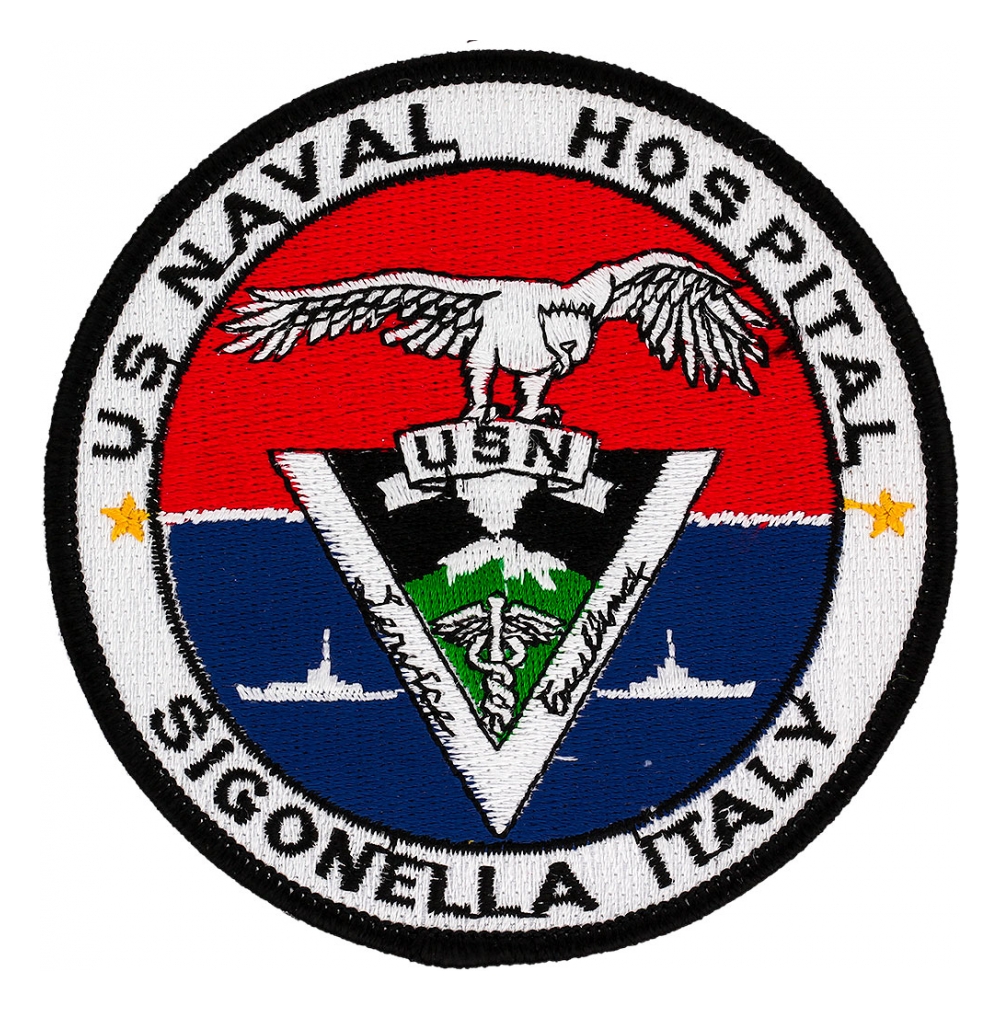 Naval Hospital Sigonella Italy Patch | Flying Tigers Surplus
