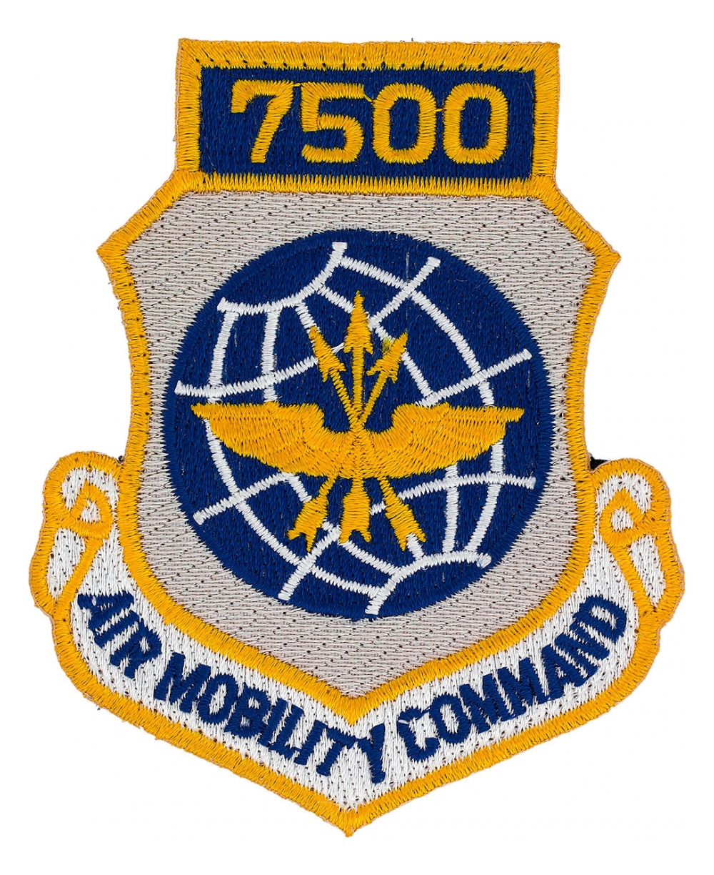 7500 Air Mobility Command Patch with VELCRO\®\; brand fastener ...
