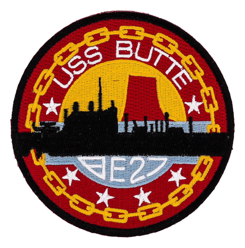 USS Butte AE-27 Ship Patch | Flying Tigers Surplus
