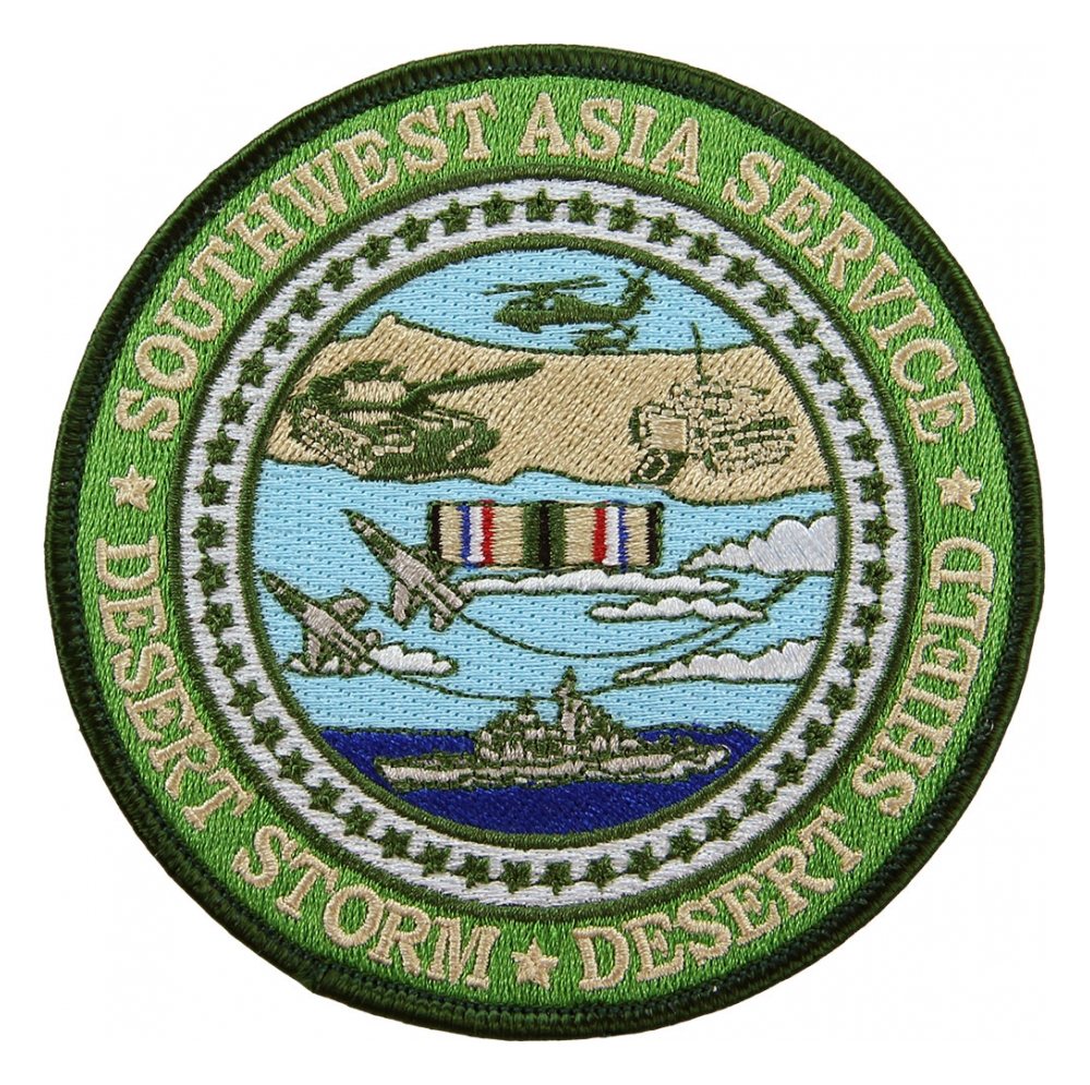 Southwest Asia Service Desert Storm Desert Shield Patch | Flying Tigers Surplus