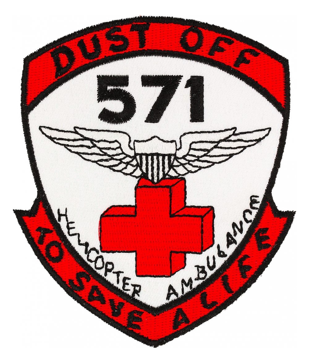 571st Medical Detatchment Dustoff Patch | Flying Tigers Surplus