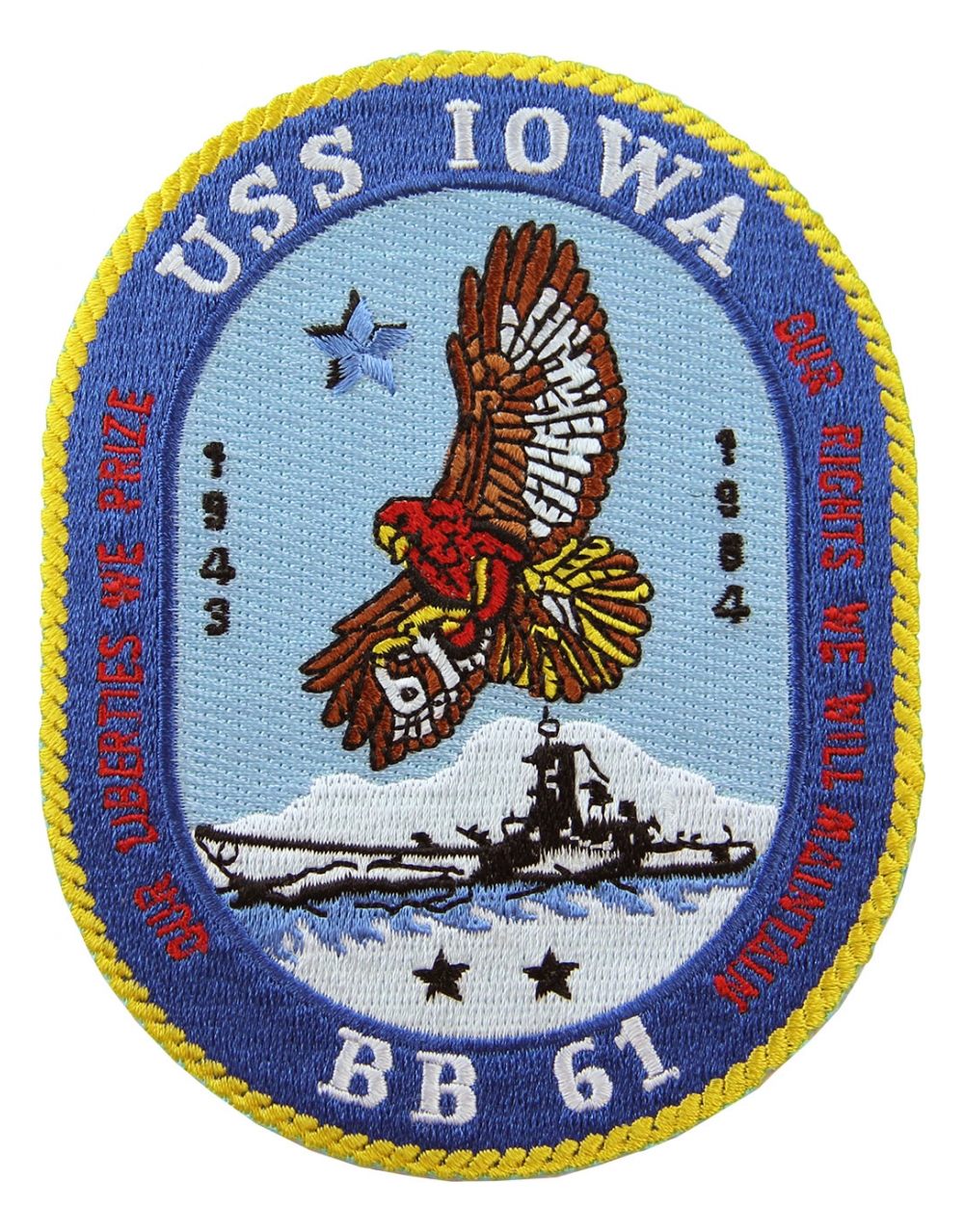 Navy Battleship Patches (BB) | Flying Tigers Surplus