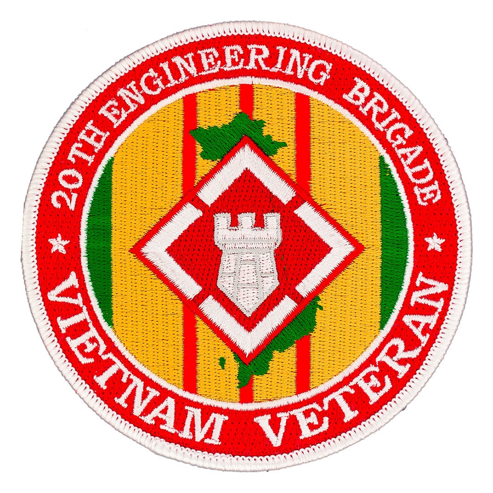 20th Engineering Brigade Vietnam Veteran Patch | Flying Tigers Surplus