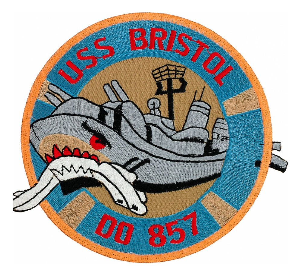 USS Bristol DD-857 Ship Patch | Flying Tigers Surplus