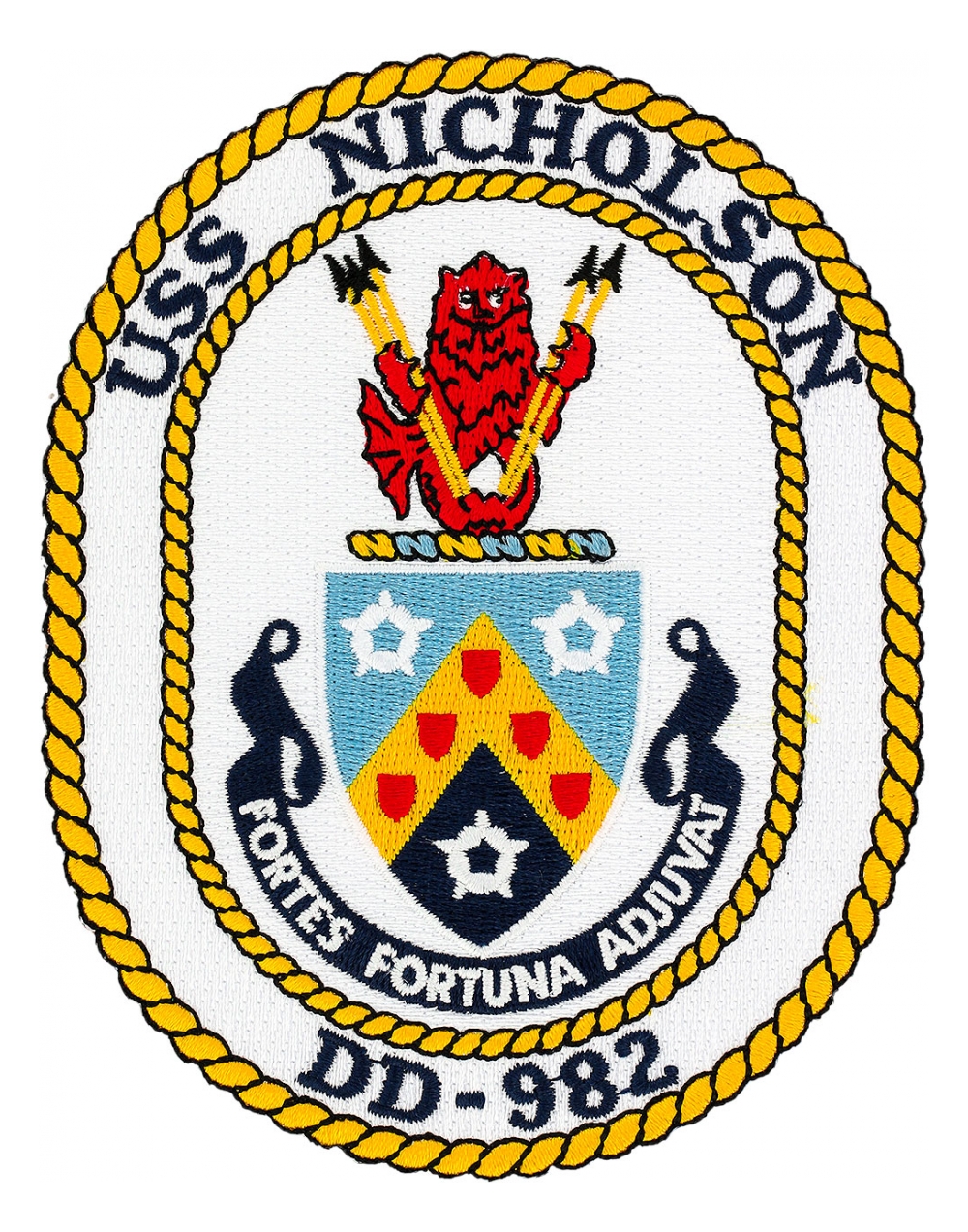 USS Nicholson DD-982 Ship Patch | Flying Tigers Surplus