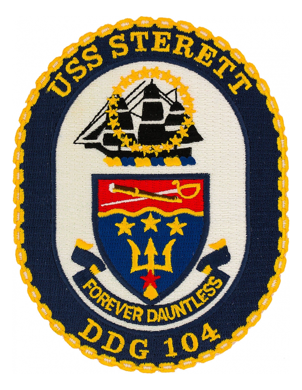USS Sterett DDG-104 Ship Patch | Flying Tigers Surplus